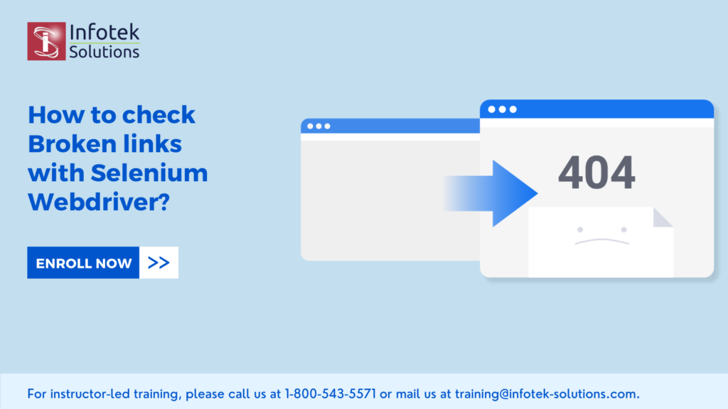 How to check Broken links with Selenium Webdriver? - Best QA Training in USA | Selenium Training ...