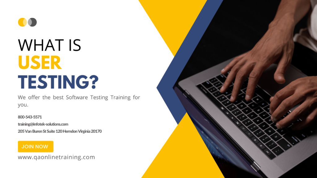 What Is User Testing? Who is an end-user? - Best QA Training in USA ...